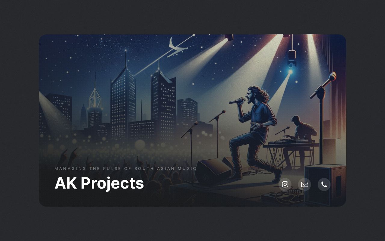 AK Projects - Managing the Pulse of South Asian Music